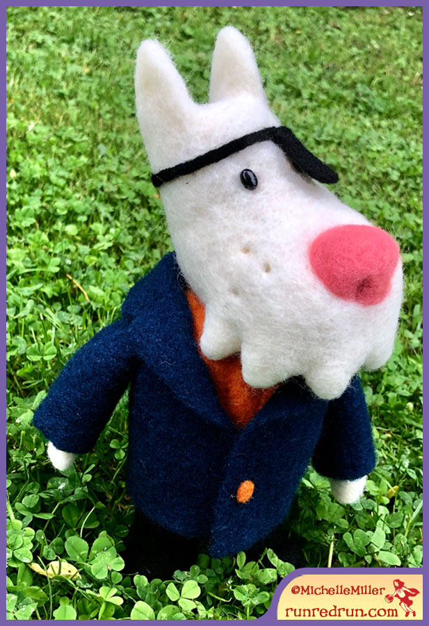 Needle Felted MacFluff is On The Case | run red run needle felted ...